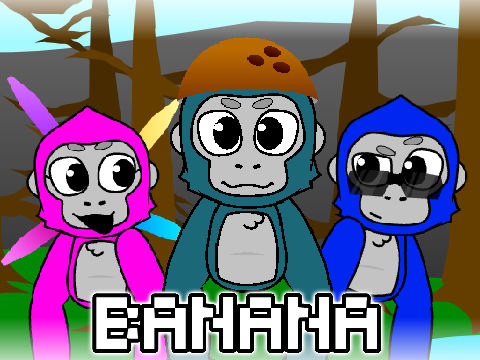 Play Sprunki Gorilla Tag Banana Incredibox Game Online Free, Gorilla ...
